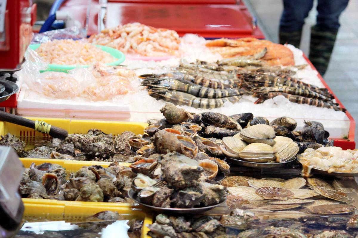 Jagalchi Fish Market 자갈치 시장 in Busan, South Korea, Korea Shopping